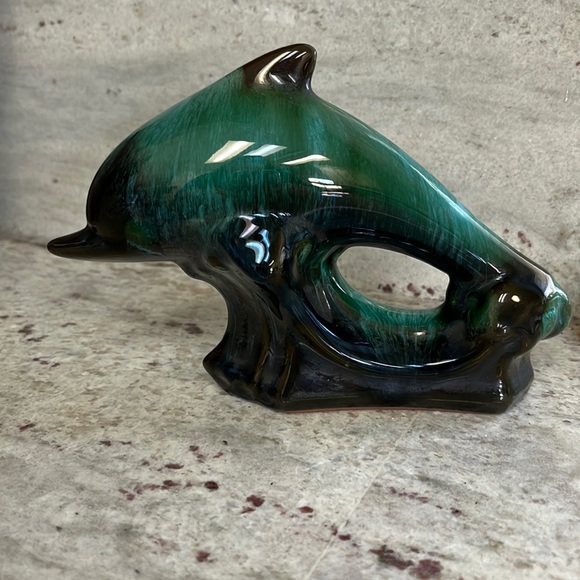 Blue Mountain | Accents | Vintage Blue Mountain Pottery Dolphin Green ...